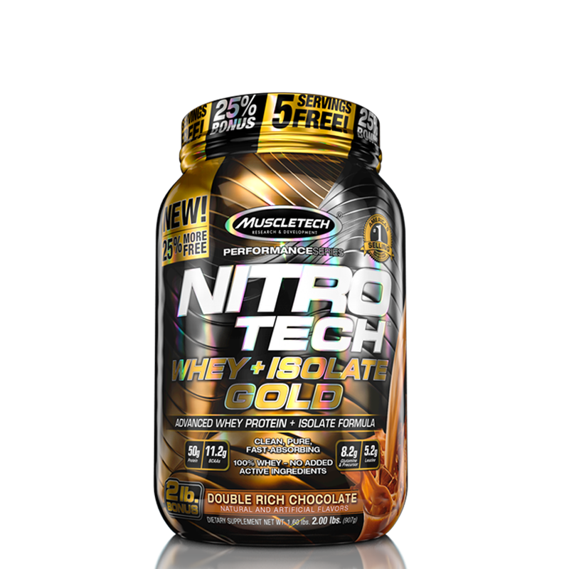 Nitro-Tech Whey Plus Isolate Gold (2lbs)